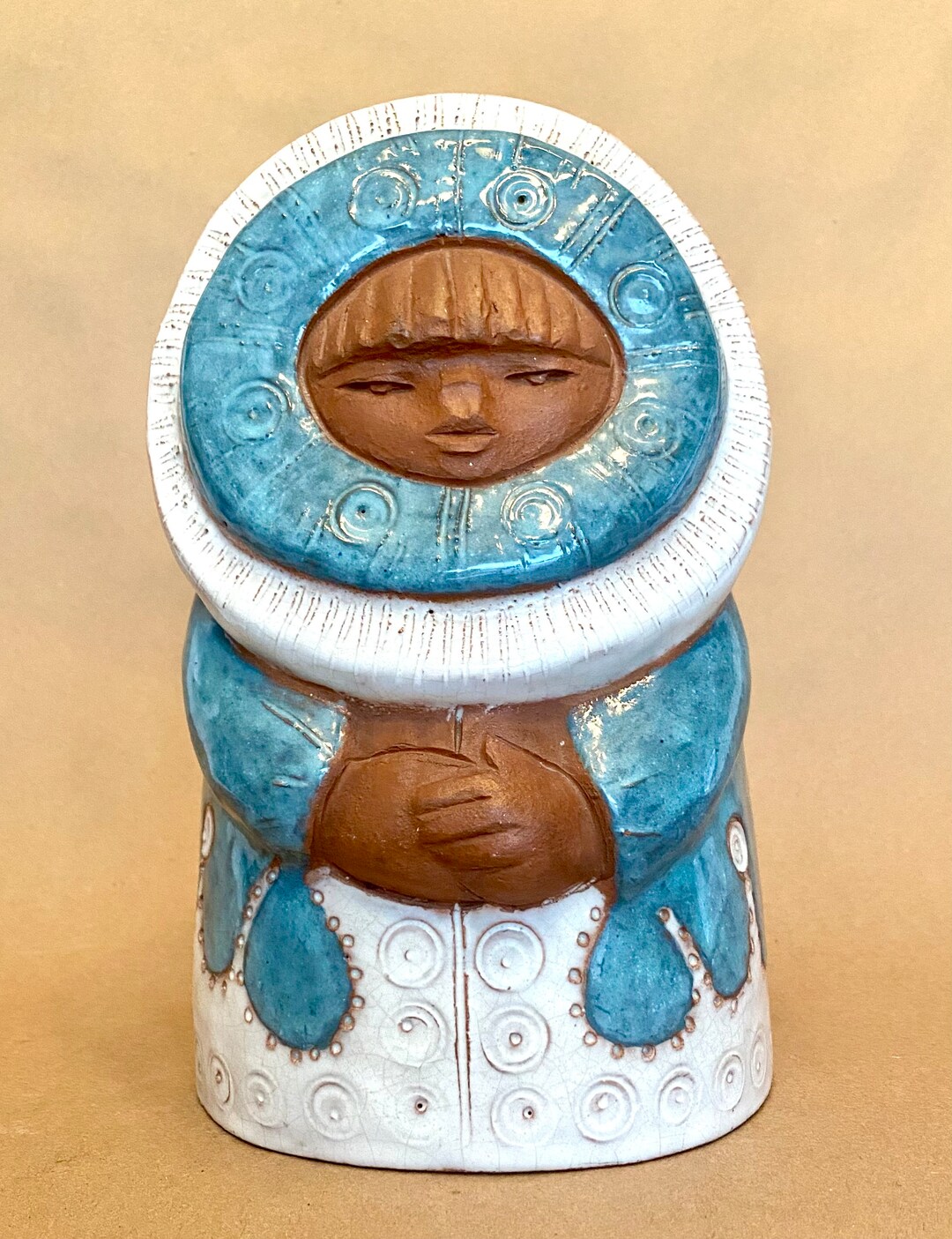 Vintage Ceramic Eskimo Child Native Art Figurine - Etsy