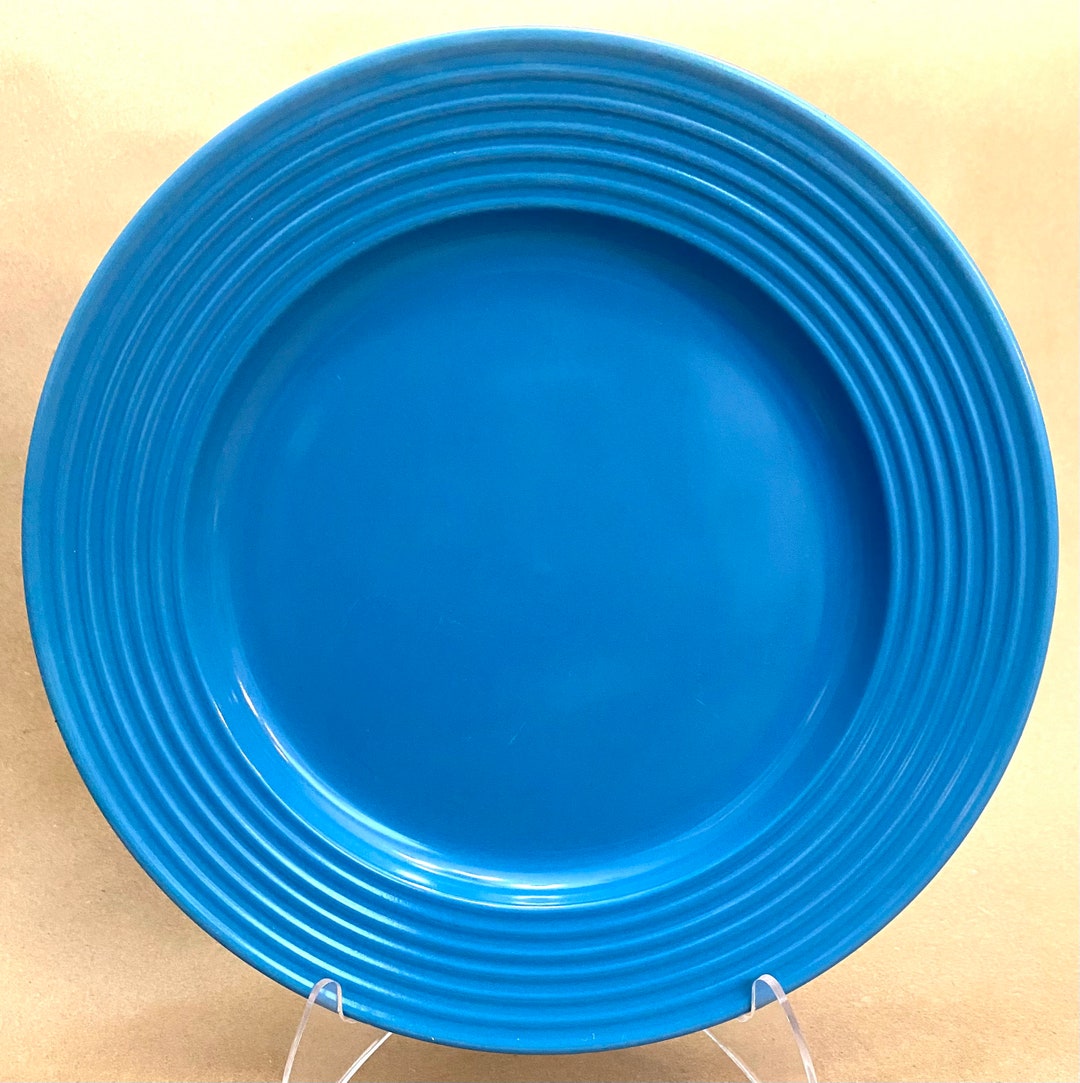One 1 Royal Norfolk Dinner Plate in Bright Blue With Sculpted ...