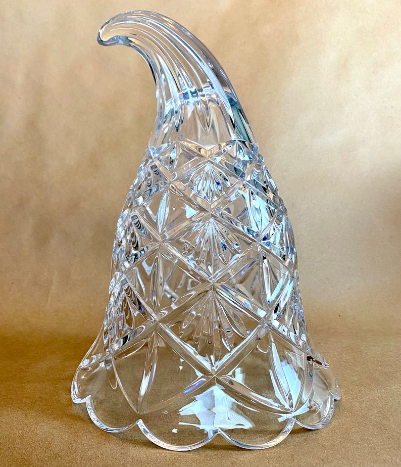 Vintage Shannon Crystal Cornucopia Vase 10 1/4 - Etsy