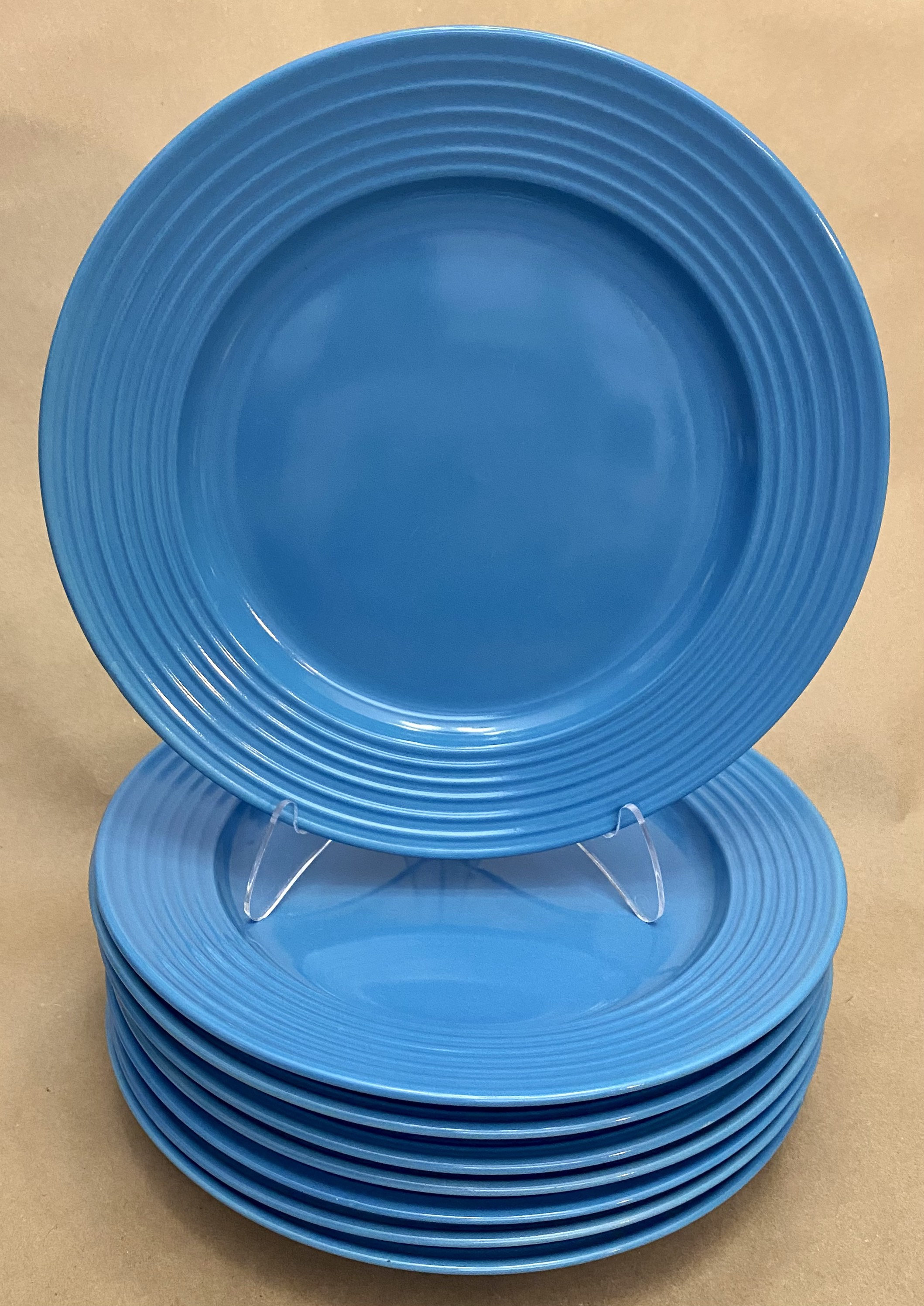 One 1 Royal Norfolk Dinner Plate in Bright Blue With Sculpted ...