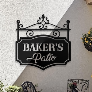Custom Metal Patio Sign, Outdoor Sign, Backyard Patio Design, Porch ...