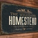 Custom Rustic Homestead Sign Modern Farmhouse Wall Art Black - Etsy