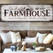 Rustic Farmhouse Sign, Huge Farm Sign, Custom Family Name Farmhouse ...