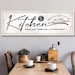 Kitchen Sign, Personalized Kitchen Sign, Family Last Name Customized ...