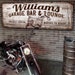 Garage Sign, Custom Garage Sign, Personalized Workshop Sign, Rustic ...