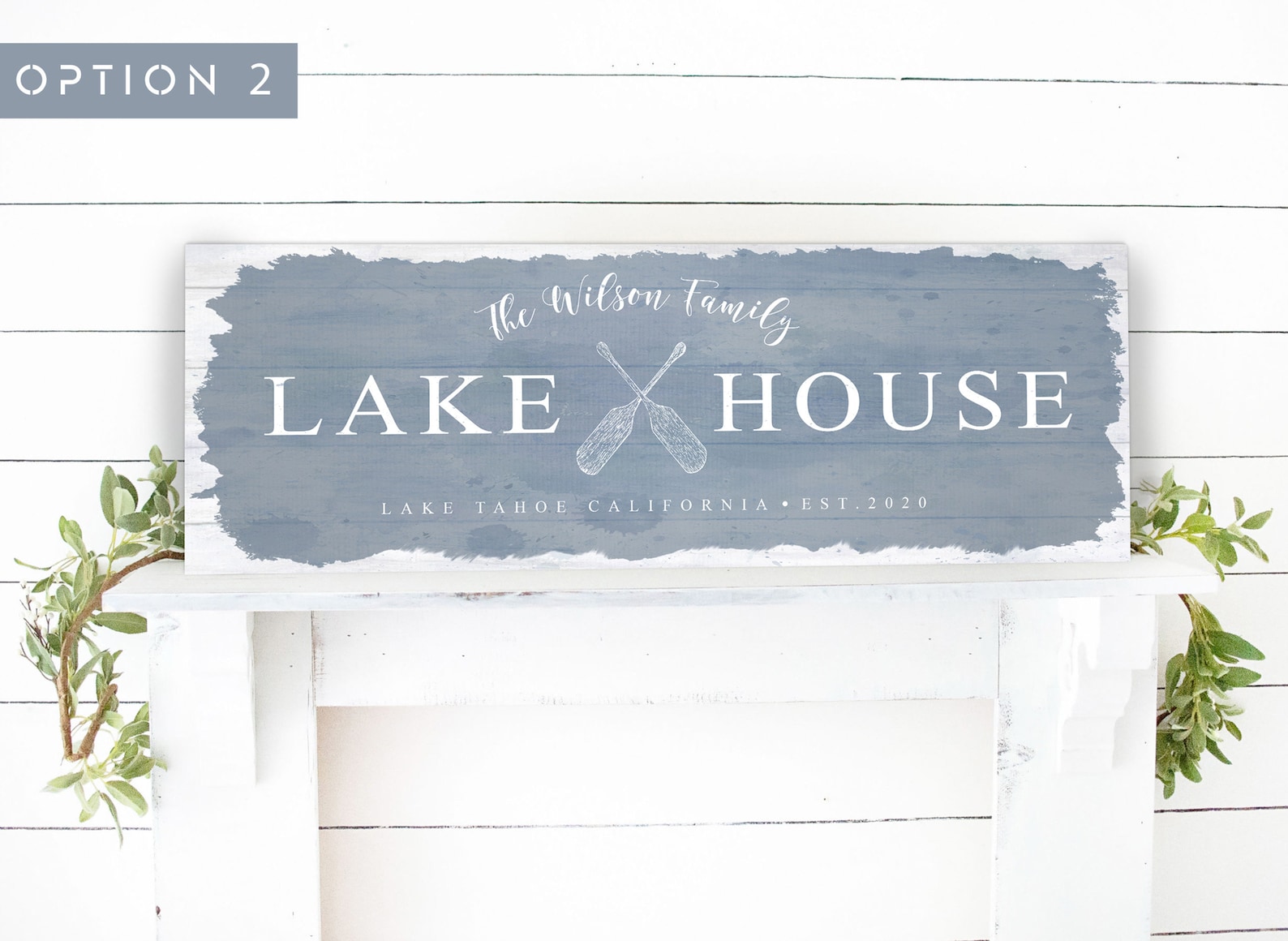 Custom Lake House Sign, Watercolor Lake House Sign, Personalized Lake ...
