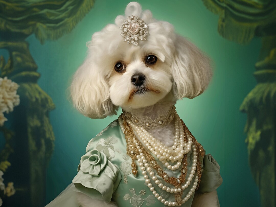 Custom Pet Portrait Using Pet Photo, Personalized Pet Portrait ...