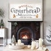 Gingerbread Sign Personalized, Custom Christmas Wall Art, Farmhouse ...