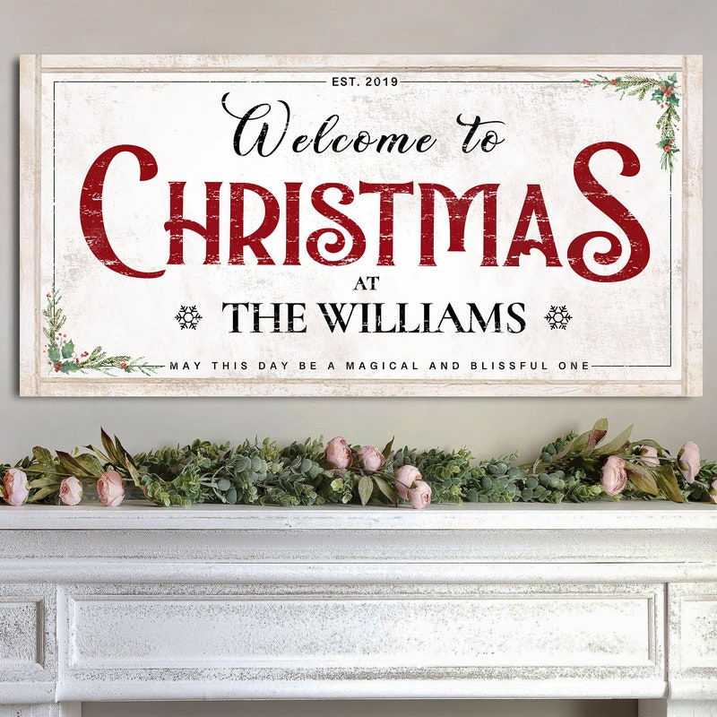 Rustic Christmas Sign - Etsy