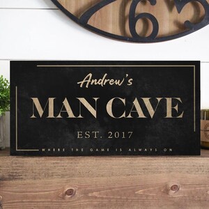 Man Cave Sign, Custom Man Cave Sign, My Cave My Rules, Fathers Day Gift ...