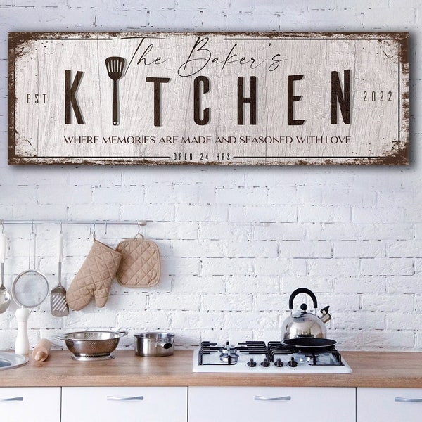 Custom Farmhouse Kitchen Wall Art - Etsy