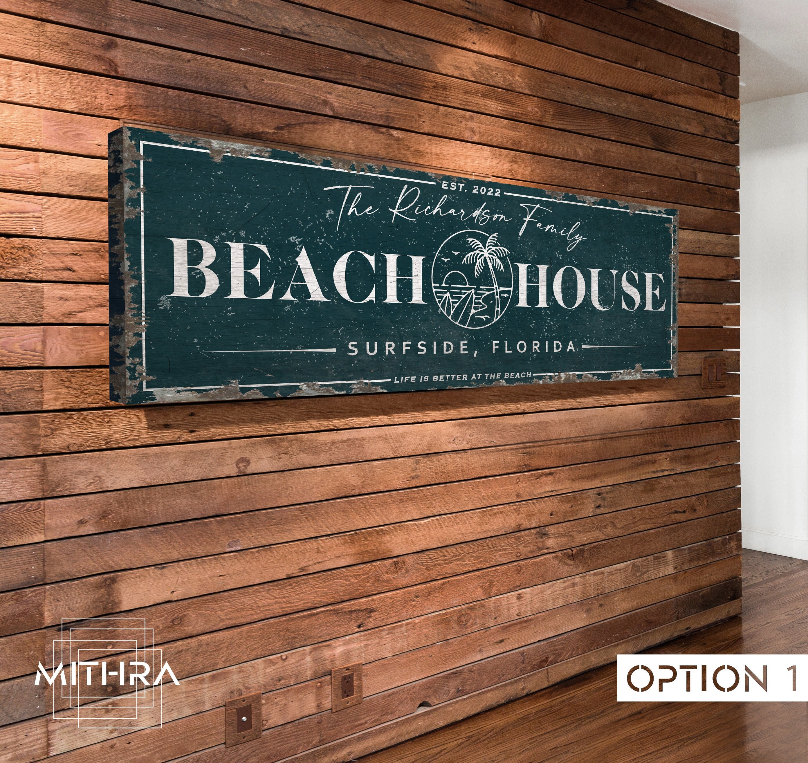 Beach House Sign Personalized Custom Beach House Décor Sign - Etsy