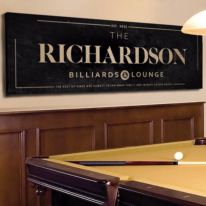 Billiards Sign - Etsy