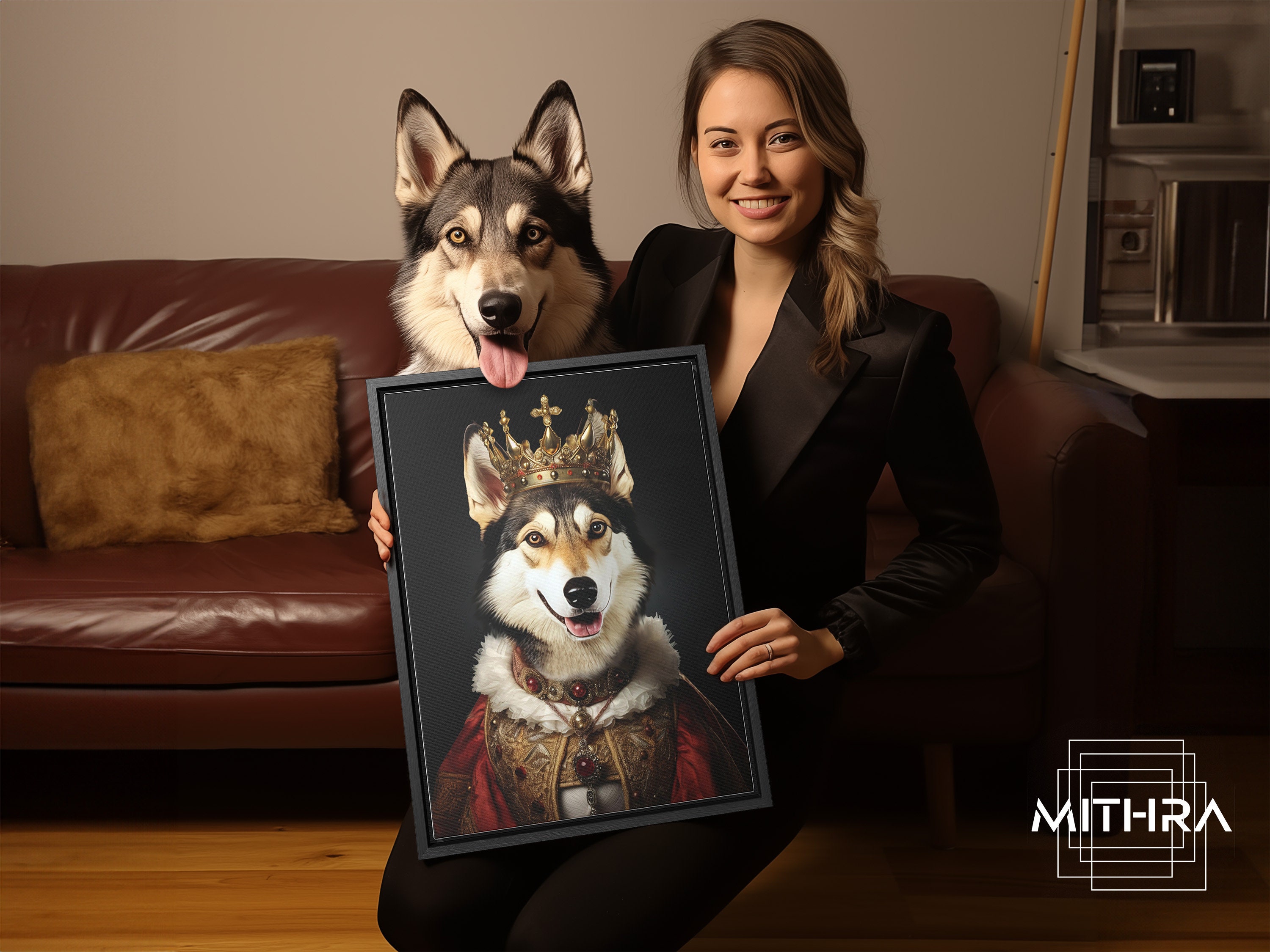 Pet Group Portrait, Multiple Animals Portrait, Two Dogs One Portrait ...
