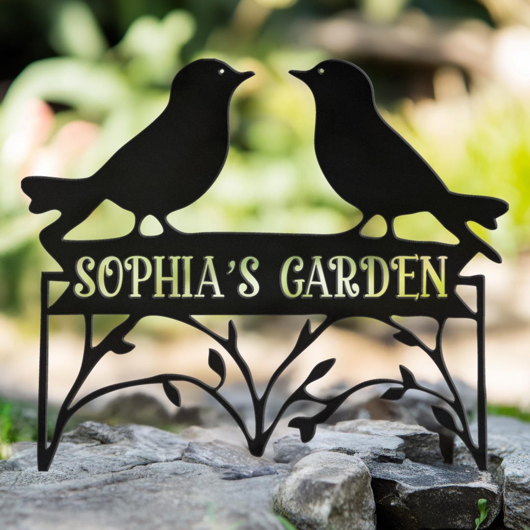 Garden Sign, Garden Signage, Small Garden Design, Simple Garden Design ...