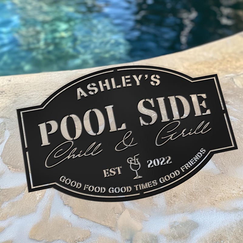Funny Pool Signs - Etsy