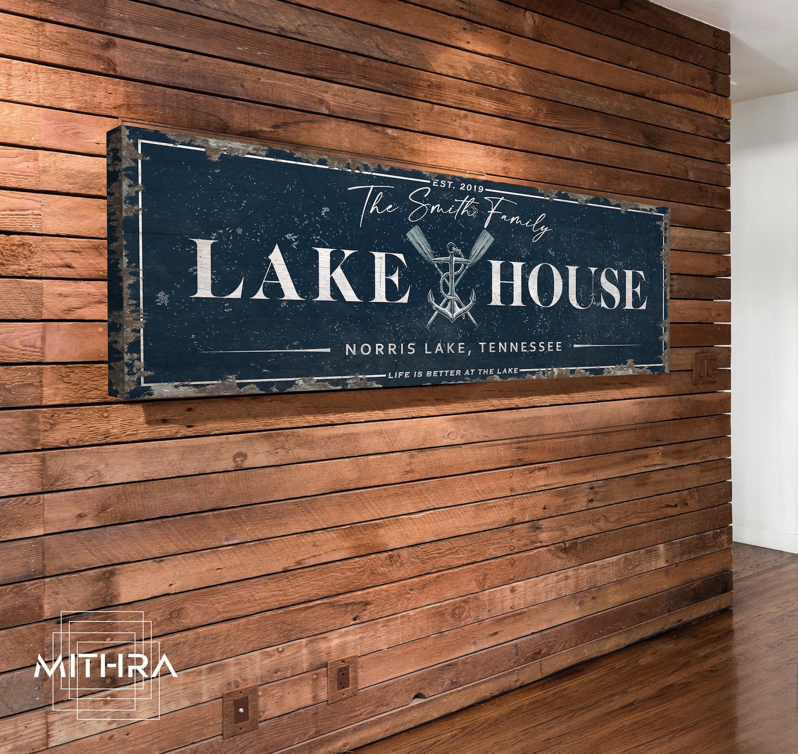 Custom Lake House Sign, Lake House Décor Personalized, Modern Farmhouse ...