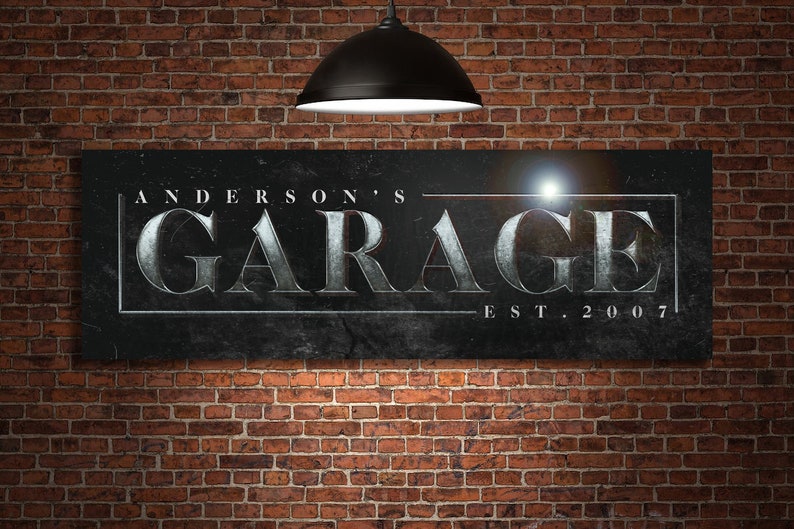 Garage Sign Custom Garage Sign Personalized Workshop Sign - Etsy
