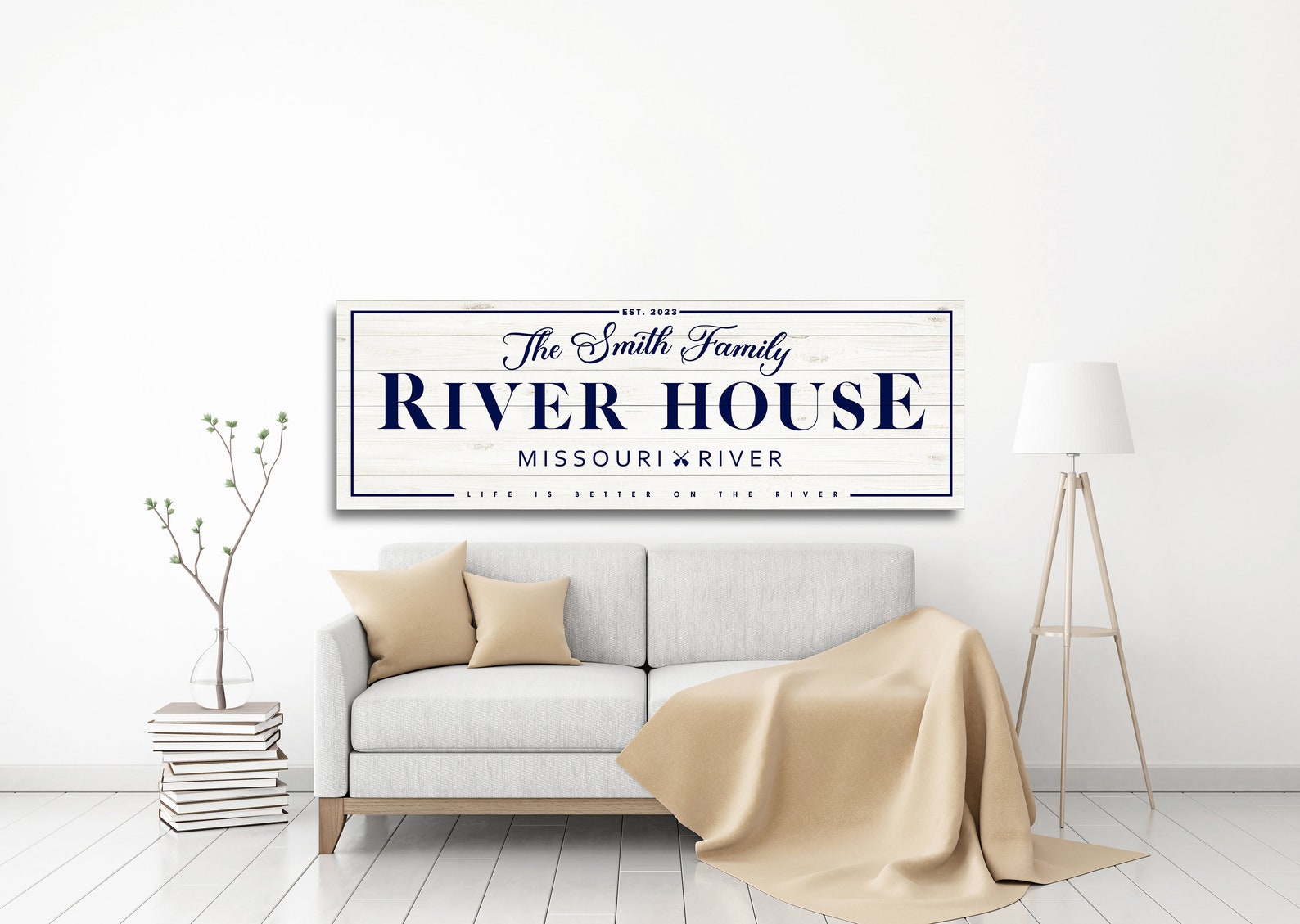 River House, Custom River House Sign, River House Décor Personalized ...
