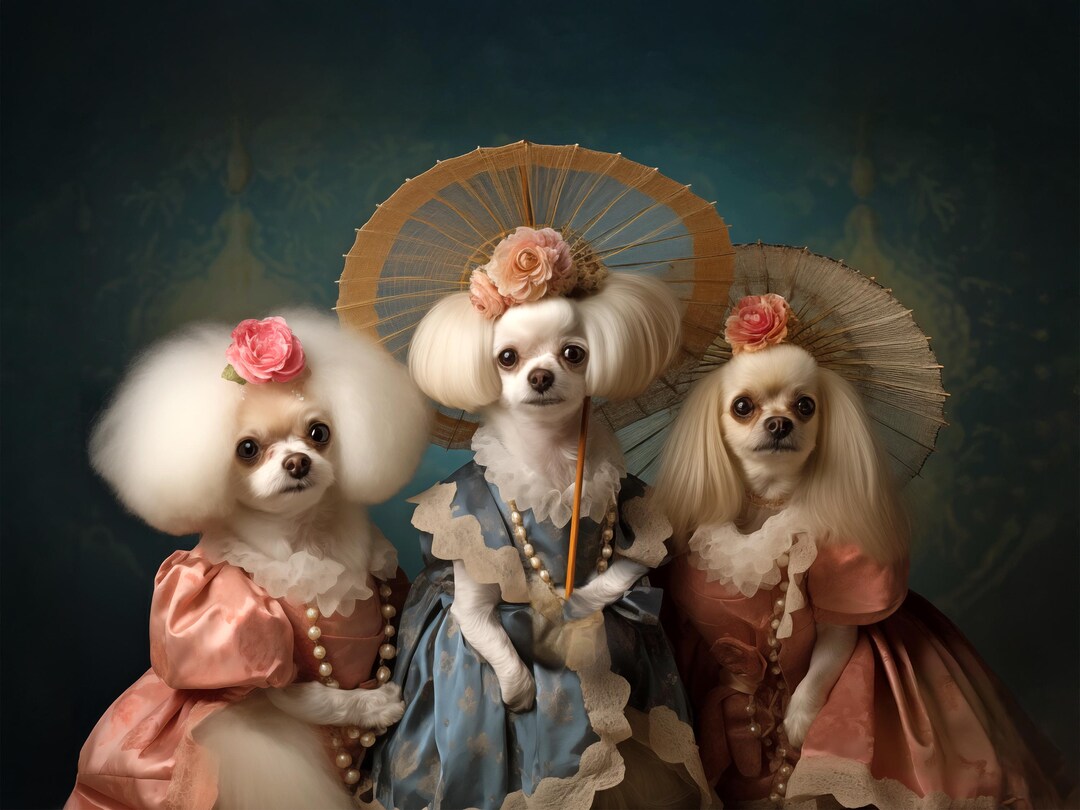 Pet Group Portrait, Multiple Animals Portrait, Two Dogs One Portrait ...