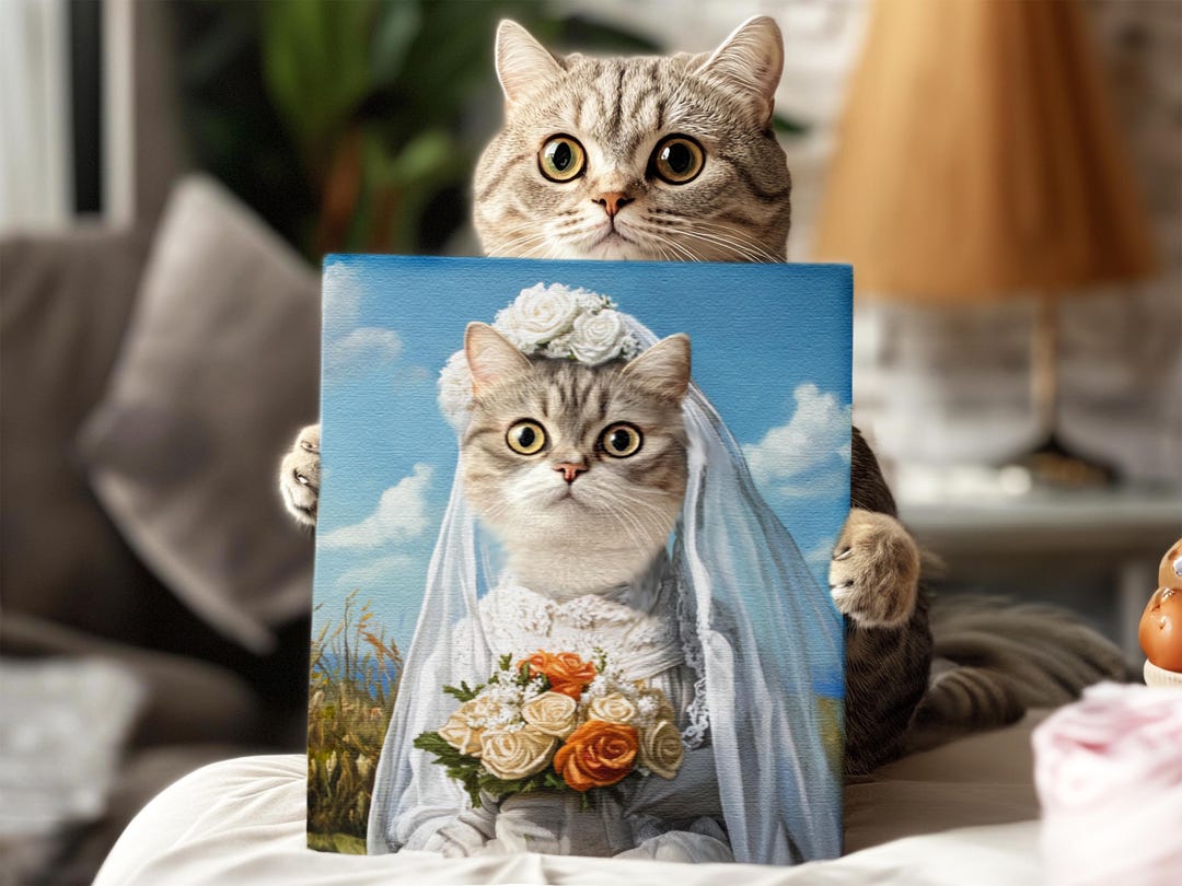 Personalized Pet Portrait, Pet Painting on Canvas, Pet Portrait From ...