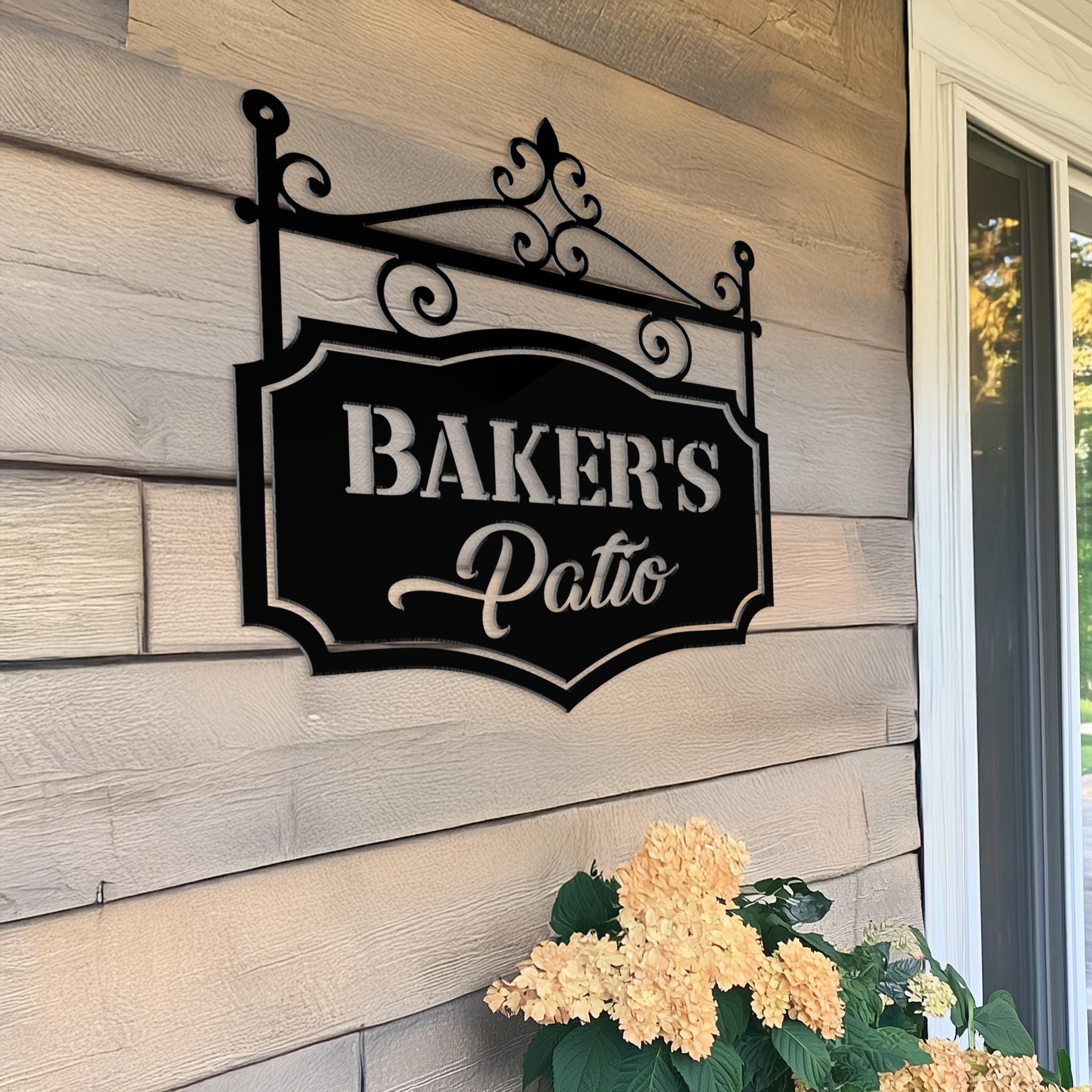 Custom Metal Patio Sign, Outdoor Sign, Backyard Patio Design, Porch ...