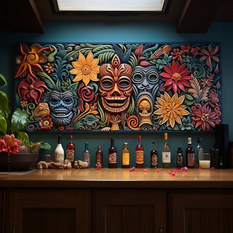 Tiki Painting - Etsy