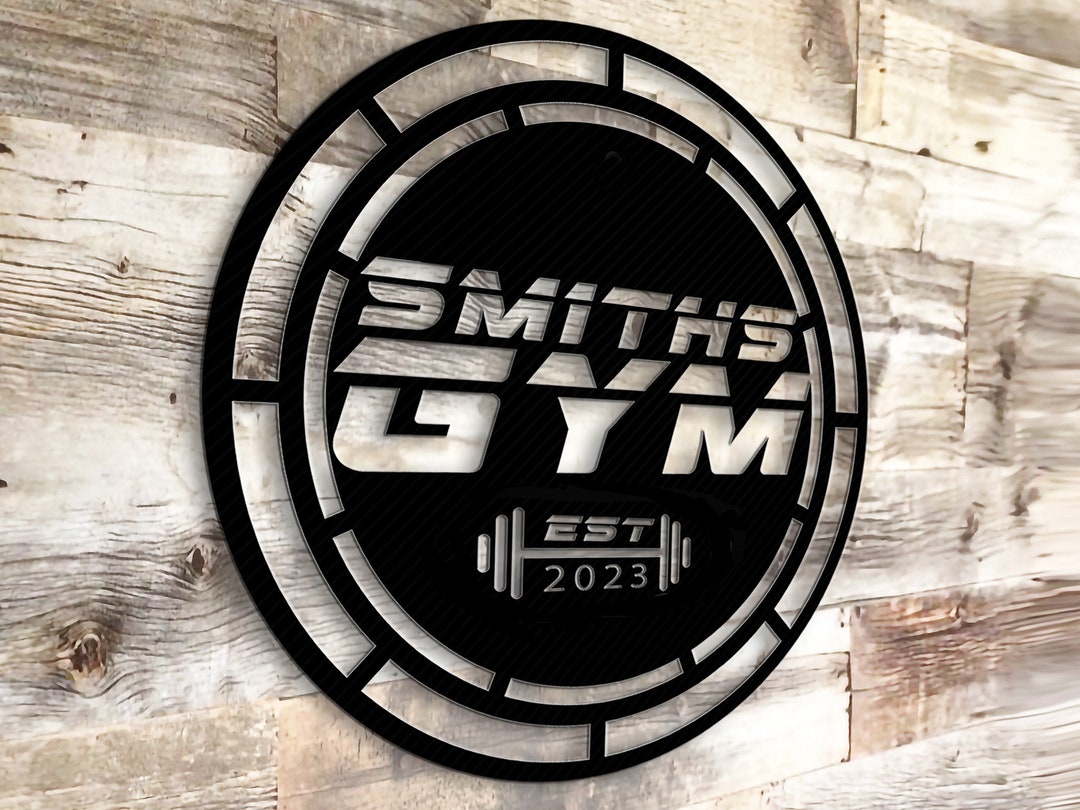 Gym Sign, Metal Gym Sign, Personalized Gifts, Custom Gym Sign, Home Gym ...