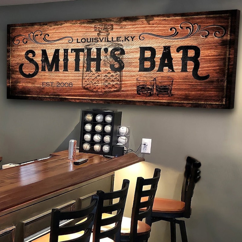 Personalized Bar Signs - Etsy