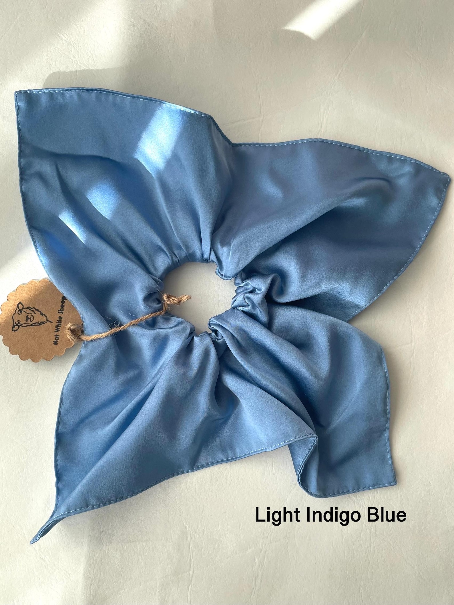 Pinwheel Silk Scrunchie, Oversized Flower Scrunchie, Large Square ...