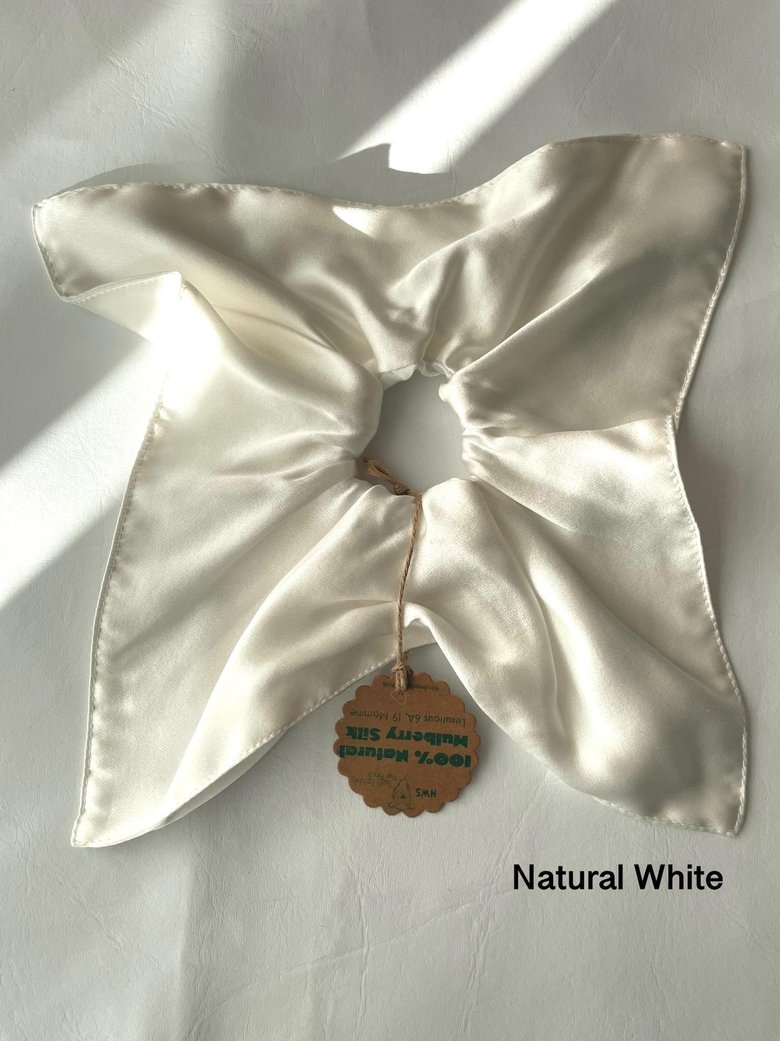 Pinwheel Silk Scrunchie, Oversized Flower Scrunchie, Large Square ...