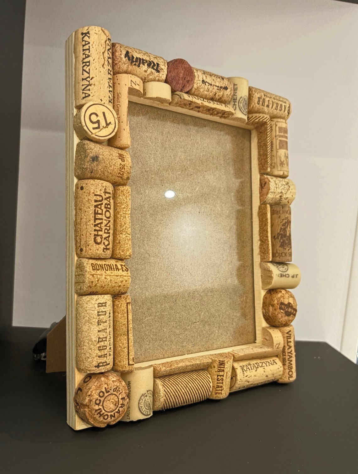 Wine Cork Picture Frame 5x7 | Rustic Photo Frame | Handmade Wood Frame ...