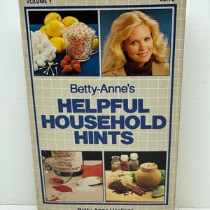 Betty-anne’s Helpful Household Hints Book 1983 - Etsy