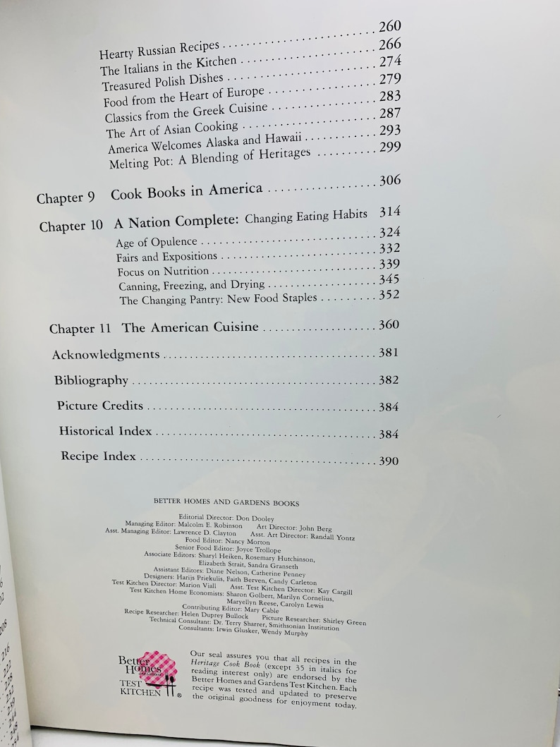 Vintage Better Homes and Gardens Heritage International Cook Book With ...