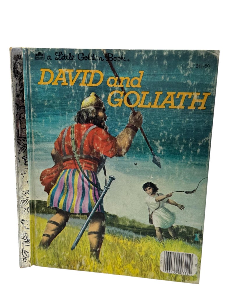 David and Goliath Little Golden Book Beautifully Illustrated Children’s ...