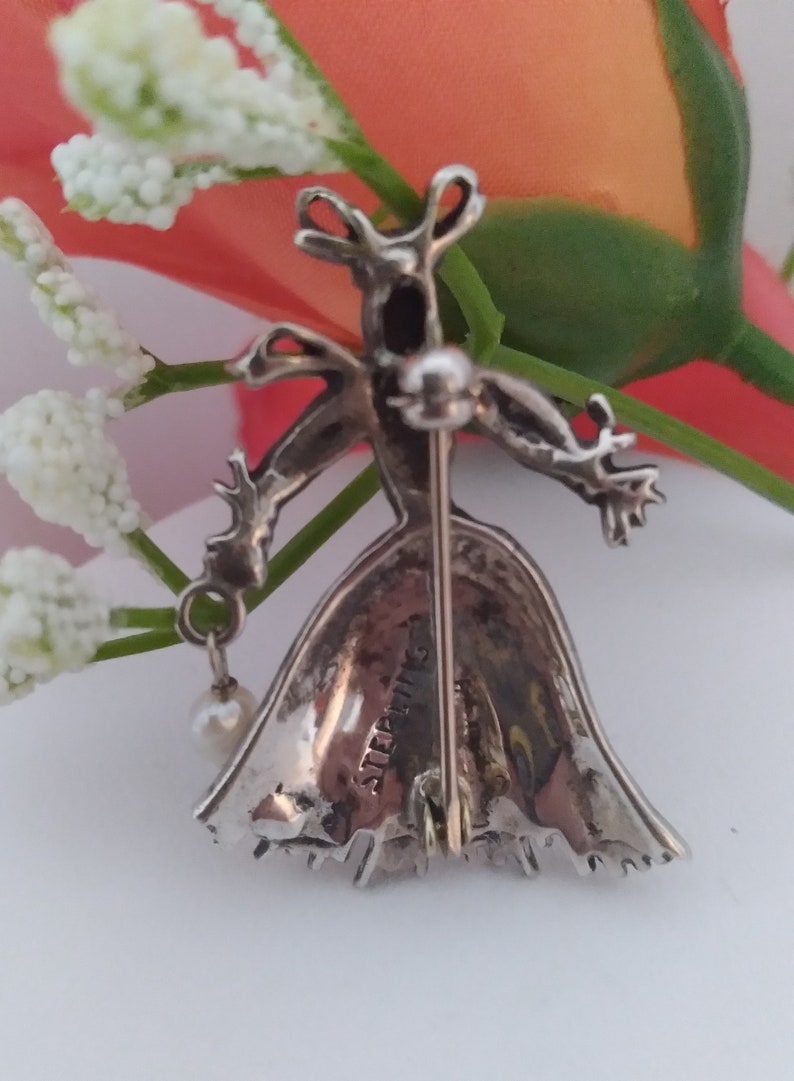 Vintage Sterling Silver Yarn Doll Pin Brooch Rag Doll Straw - Etsy
