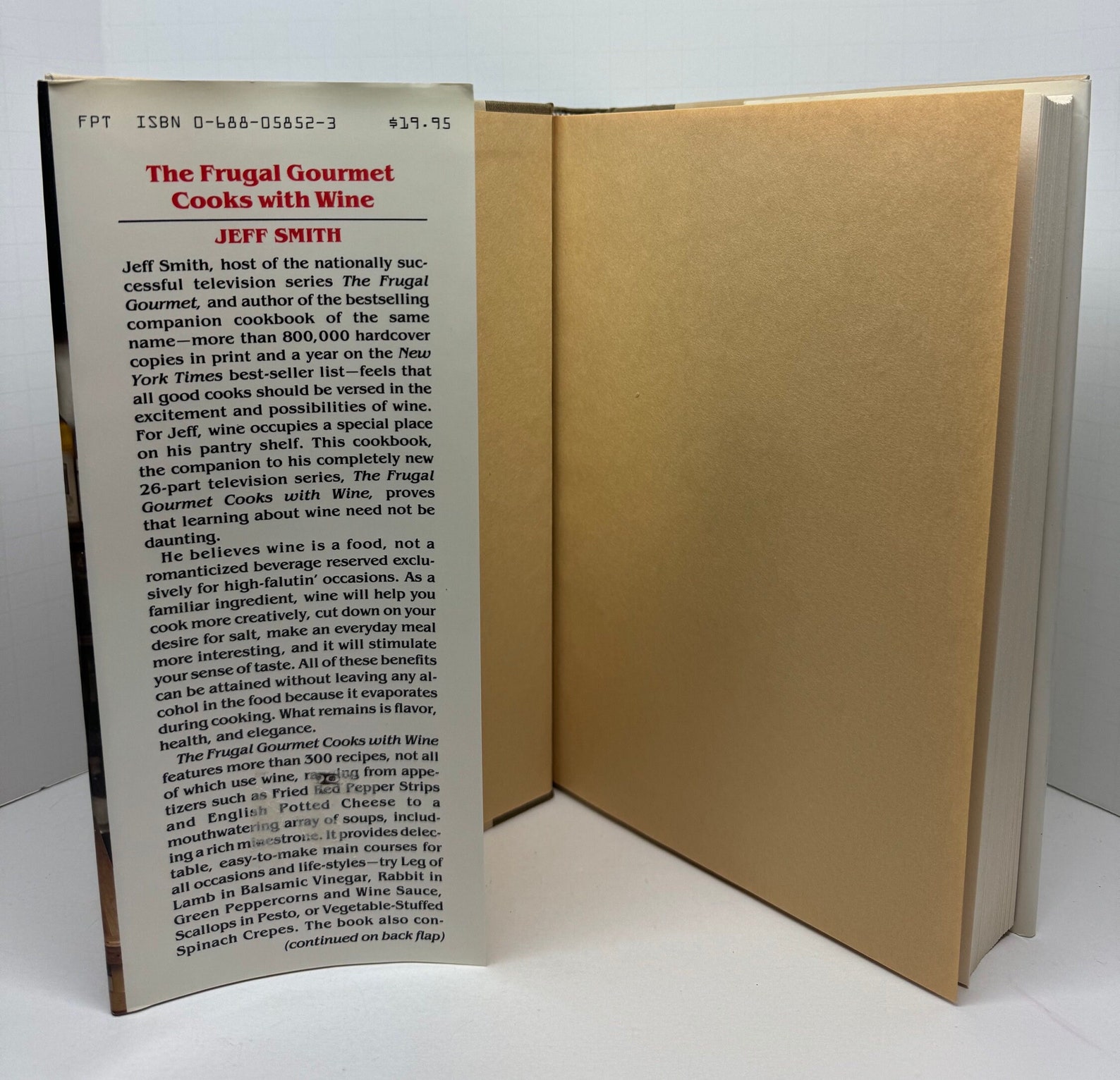 Vintage Cookbook the Frugal Gourmet Cooks With Wine by Jeff Smith 1986 ...