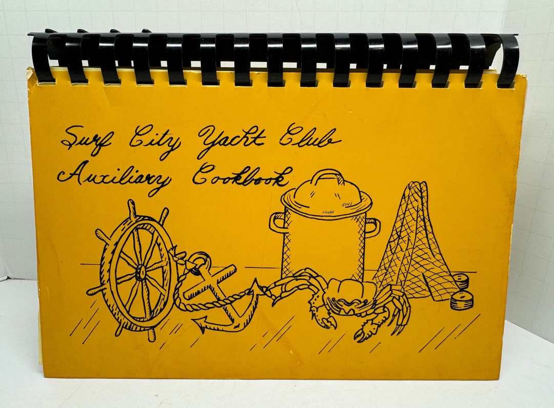 Vintage Cookbook Surf City New Jersey Yacht Club Auxiliary Cook Book ...