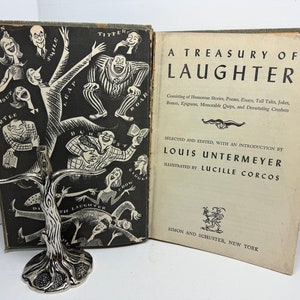 A Treasury of Laughter Book Vintage 1946 Simon and Schuster Humorous ...