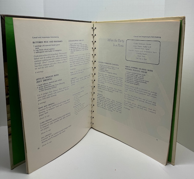 Betty Crocker’s Dinner Parties Recipe Cook Book Hardcover Vintage 1970s ...