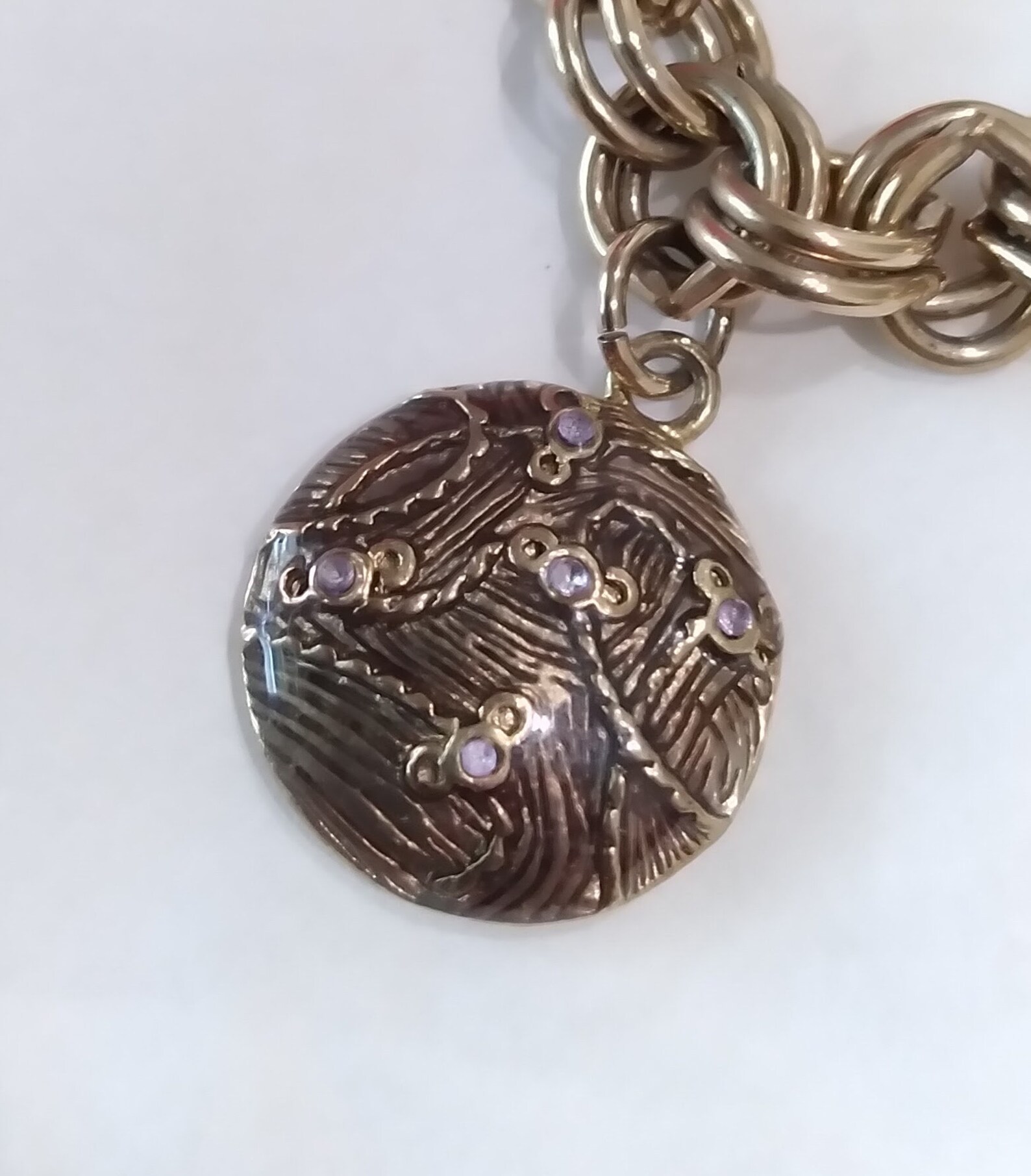 Vintage 7.5 Monet Charm Bracelet Gold Tone and Enamel - Etsy