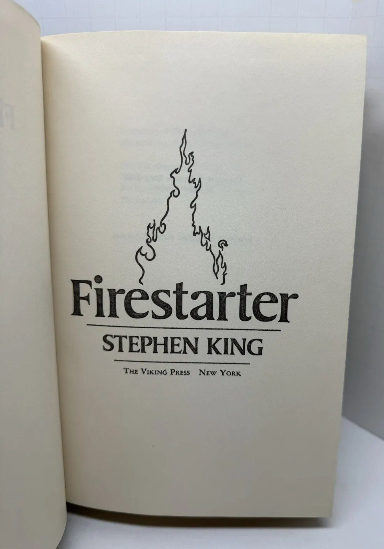 Fire Starter Stephen King Book 1980 Hardcover - Etsy