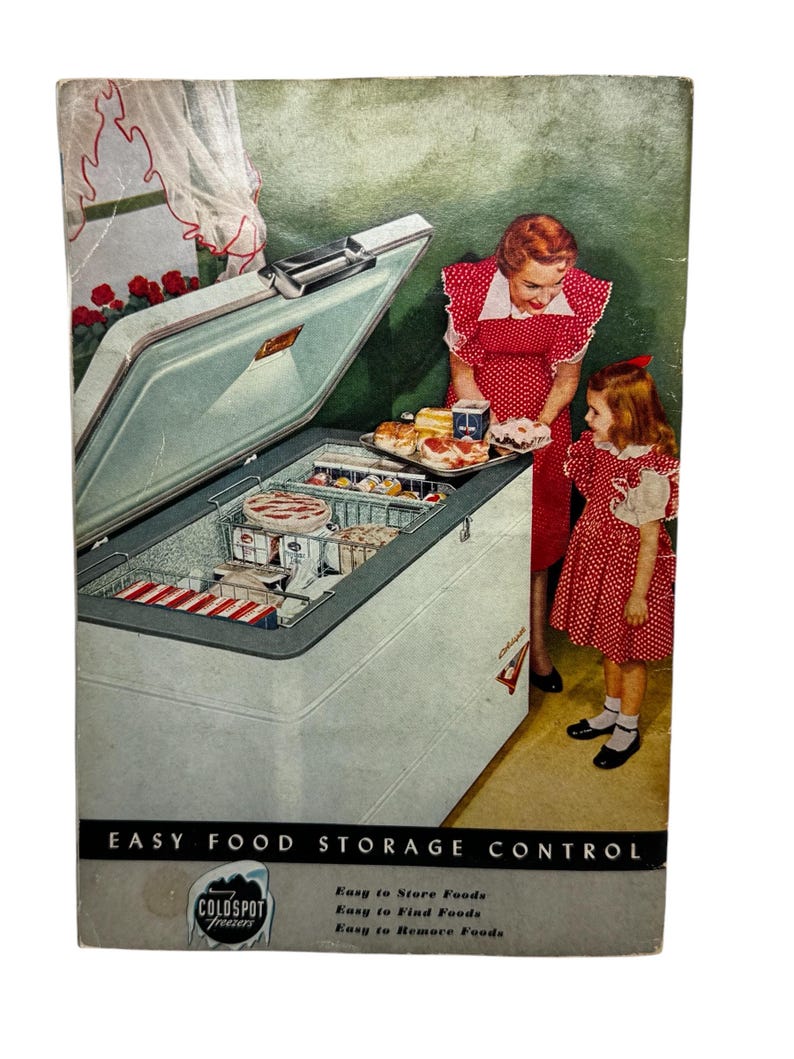 Vintage 1950s Sears Roebuck & Company Coldspot Freezers Cookbook and ...