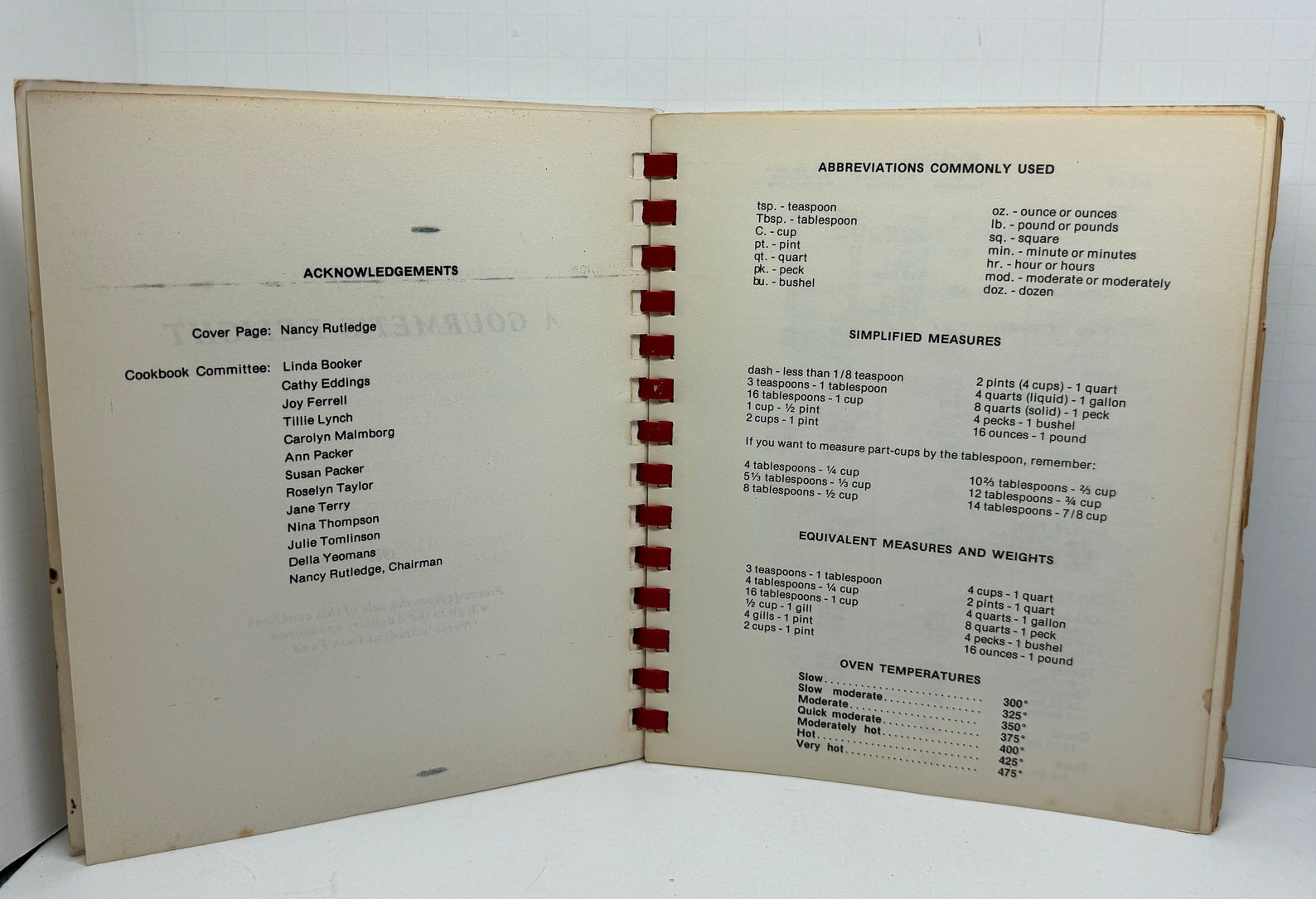 Vintage Cook Book A Gourmet’s Delight Ware County Medical Society ...