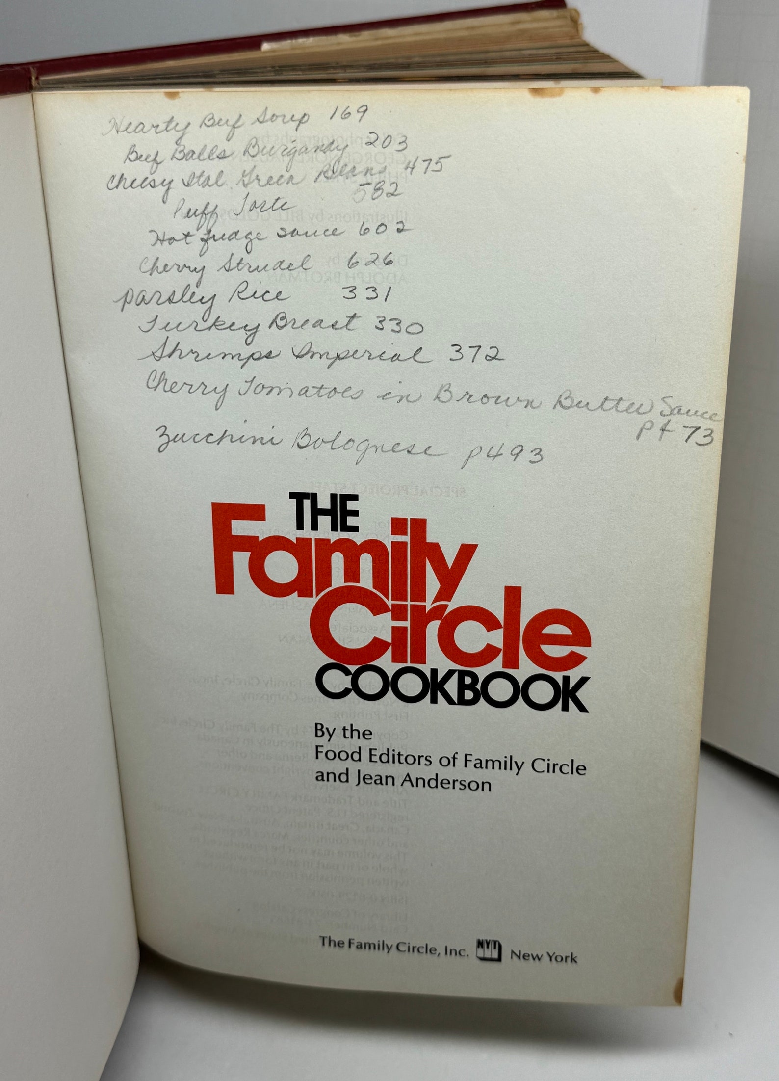 Family Circle Illustrated Cookbook Vintage 1974 FIRST EDITION Hardcover ...