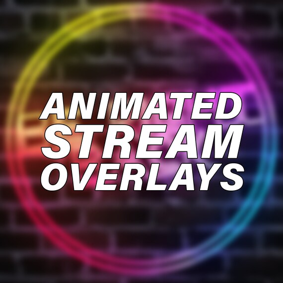 Twitch Overlay Stream Overlay Glitter Overlay Neon Twitch - Etsy