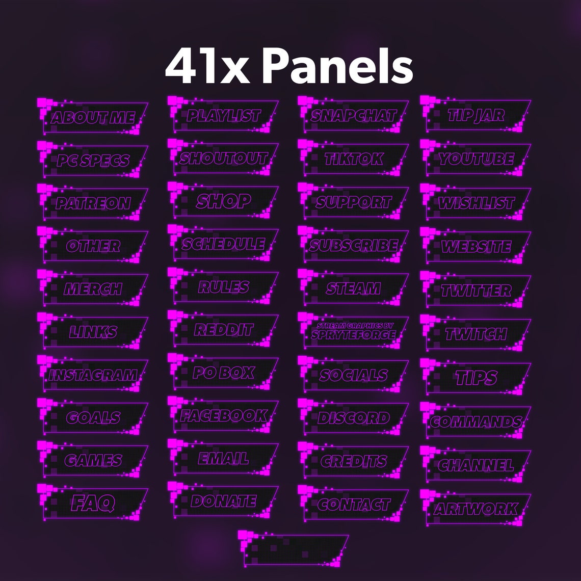 Twitch Stream Overlay Package Animated Stream Graphics - Etsy