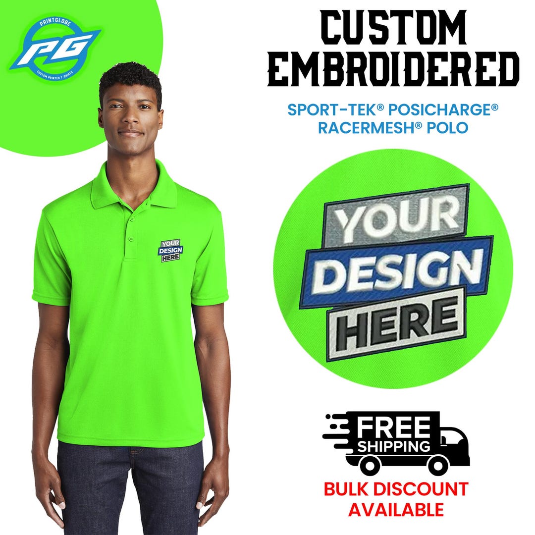 Custom Dri-fit Polo Shirt Custom Embroidered Polo Shirt Classic Polo ...