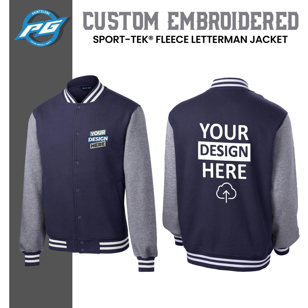 Custom Letterman Embroidered Jacket, Print on Demand Custom Jacket ...