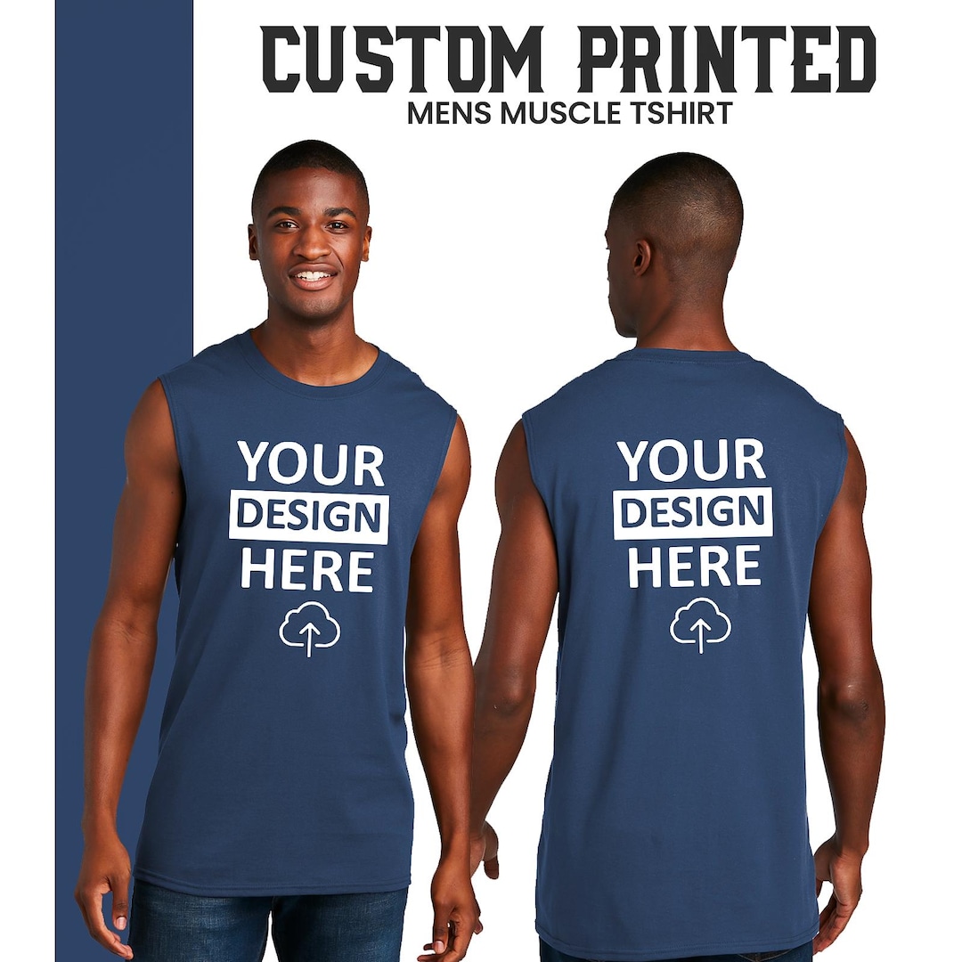 Custom Sleeveless Tshirt, Custom Muscle Tshirt, Men's Summer Shirt ...